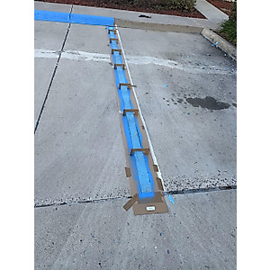 APS 4" x 18' Parking Lot Line Stencil | for Parking Lot Striping | Reusable Parking Lot Stencils for Painting | Parking Line Stencil for Parking Space | Made in USA w/Recycled Cardboard