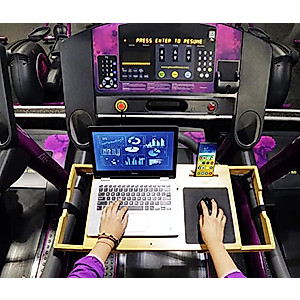 SmartFitness Universal Treadmill Desk, Treadmill Laptop Holder, Treadmill Laptop Stand, Treadmill Laptop Desk, Treadmill Desk Attachment, Laptop Mount, Computer Stand for Treadmill (Patent Pending)