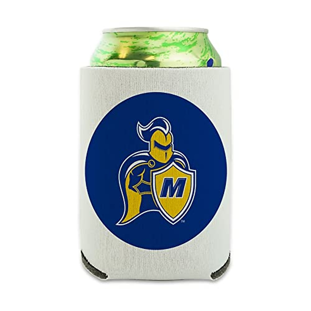 Madonna University Primary Logo Can Cooler - Drink Sleeve Hugger Collapsible Insulator - Beverage Insulated Holder