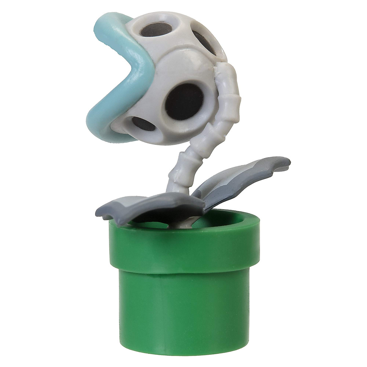 Super Mario Action Figure 2.5 Inch Bone Piranha Plant Collectible Toy