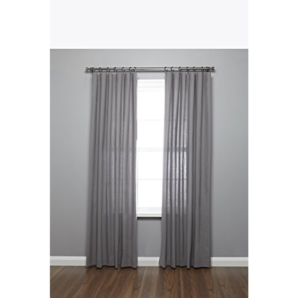 Umbra 245976-889-REM Cappa 1-Inch Curtain Rod, Includes 2 Matching Finials, Brackets & Hardware, 66 to 120-Inches, Polished Silver