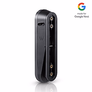 Wasserstein Vertical Adjustable Mount for Google Nest Doorbell (Battery) - Made for Google Nest