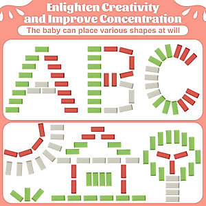 Gooswexmzl Domino Train Toy Set, 200 Pcs Domino Blocks Set, Fun and Colorful Domino Rally Train, Building and Stacking Toy Blocks Domino Set for 3-7 Year Old Boys and Girls