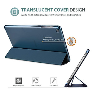 ProCase Slim Case for Galaxy Tab A 10.1 2019 Model T510 T515 T517, Lightweight Stand Case Shell Cover for 10.1 Inch Galaxy Tab A Tablet SM-T510 SM-T515 SM-T517 2019 Release -Navy