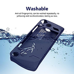 Writiany Protective Silicone Case for 2023 ASUS ROG Ally Game Console Drop-Proof Case for 2023 ASUS Rog Ally Handheld Case (Dark Blue)
