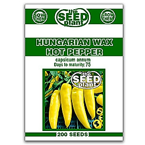 Hungarian Wax Hot Pepper Seeds - 200 Seeds Non-GMO