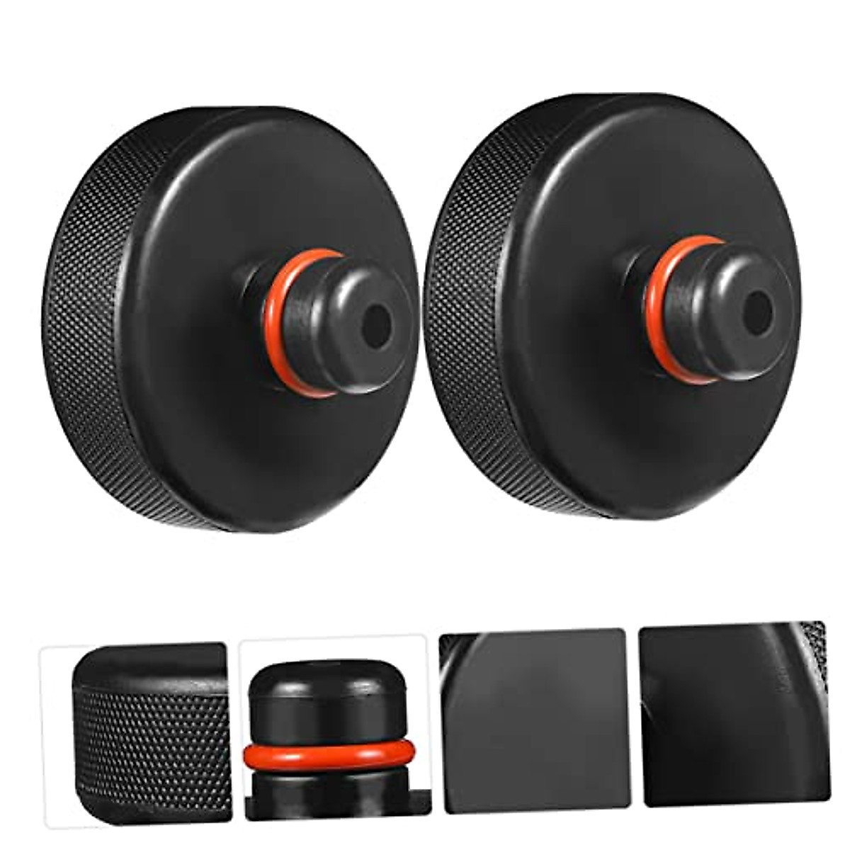 VICASKY 2pcs Rubber Mat Frame Holder Stand Tool Stand Jack Stand Rubber Pad Car Accesories Frame Rail Protector Car Repair Accessories Jack Accessories Auto Jack Pad Protection Stabilizer