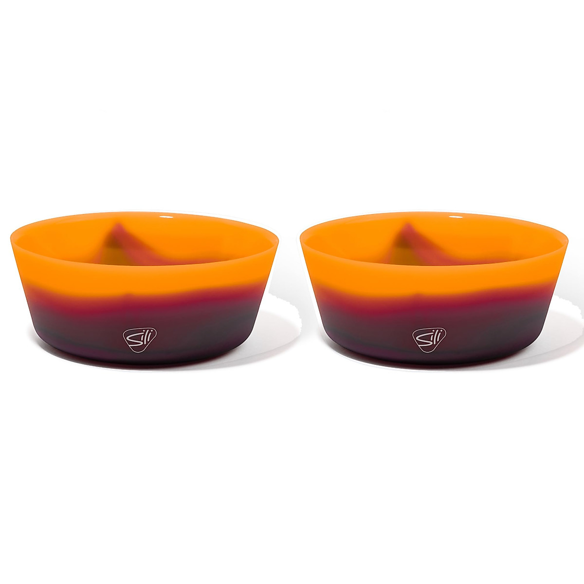 Silipint: Silicone 18oz Squeeze-A-Bowl Set of 4: Sun Storm - Microwavable, Flexible, Sustainable, Unbreakable, Non-Slip, Easy Grip