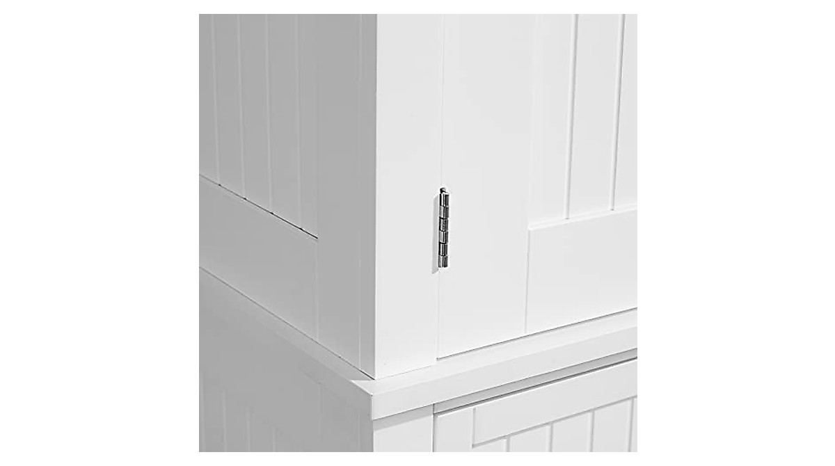 HOMCOM 72" White Kitchen Pantry Cabinet - Stylish & Durable Storage