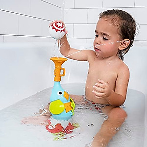 Yookidoo Baby Bath Elephant Sprayer Toy Set -EleFountain Sprinkler Water Show - Features 3 Spouts w/ Different Spray Patterns -Fun STEM Based Toy for Bath Time - Great for Boys & Girls Ages 18 Months+
