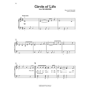 Disney Songs for Kids - Easy Piano Songbook