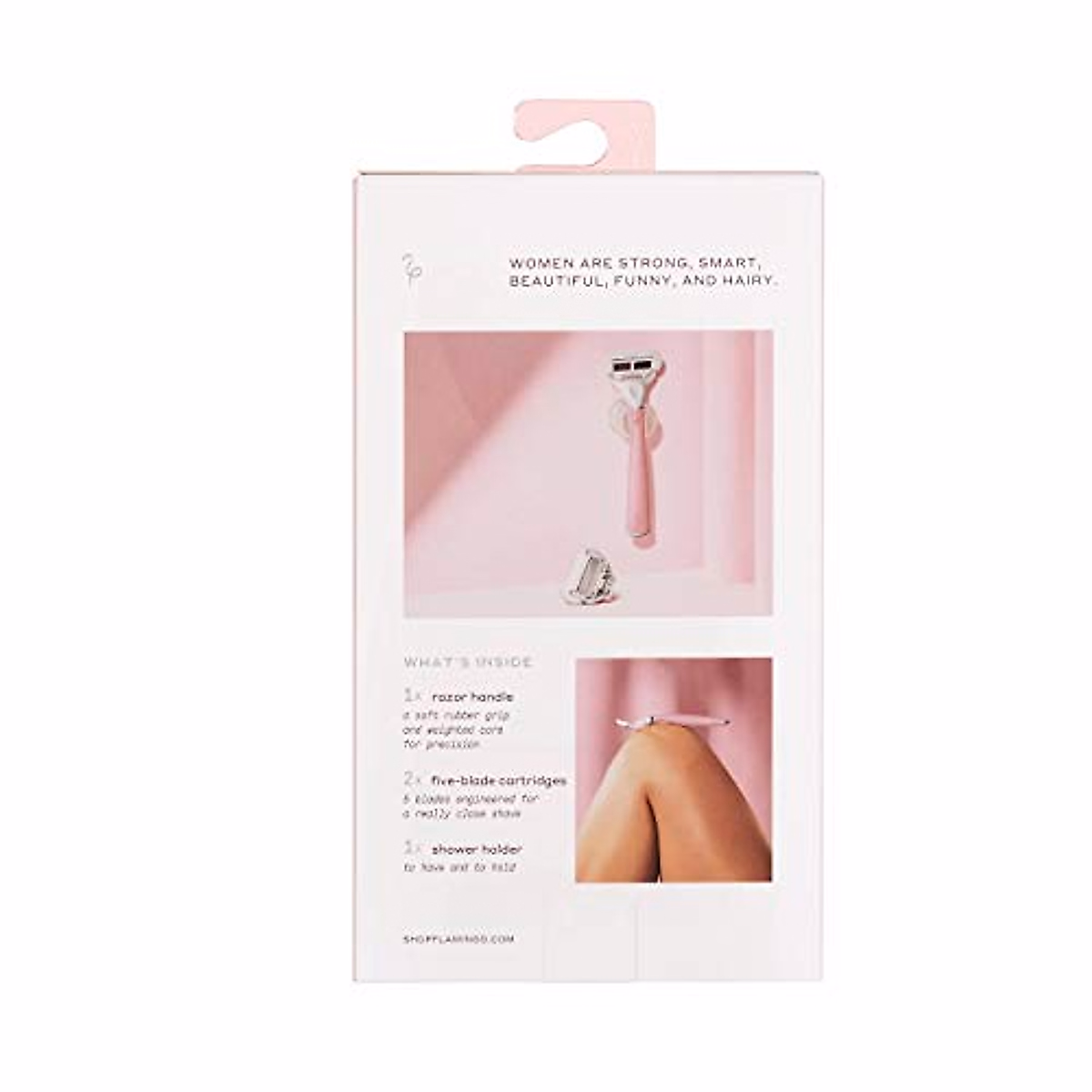 Flamingo Womens 5-blade Razor with Replacement Blade Cartridge - Desert Rose