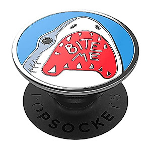 PopSockets PopTop (Top only. Base Sold Separately) Swappable Top for PopSockets Phone Grip Base - Enamel Shark Bites