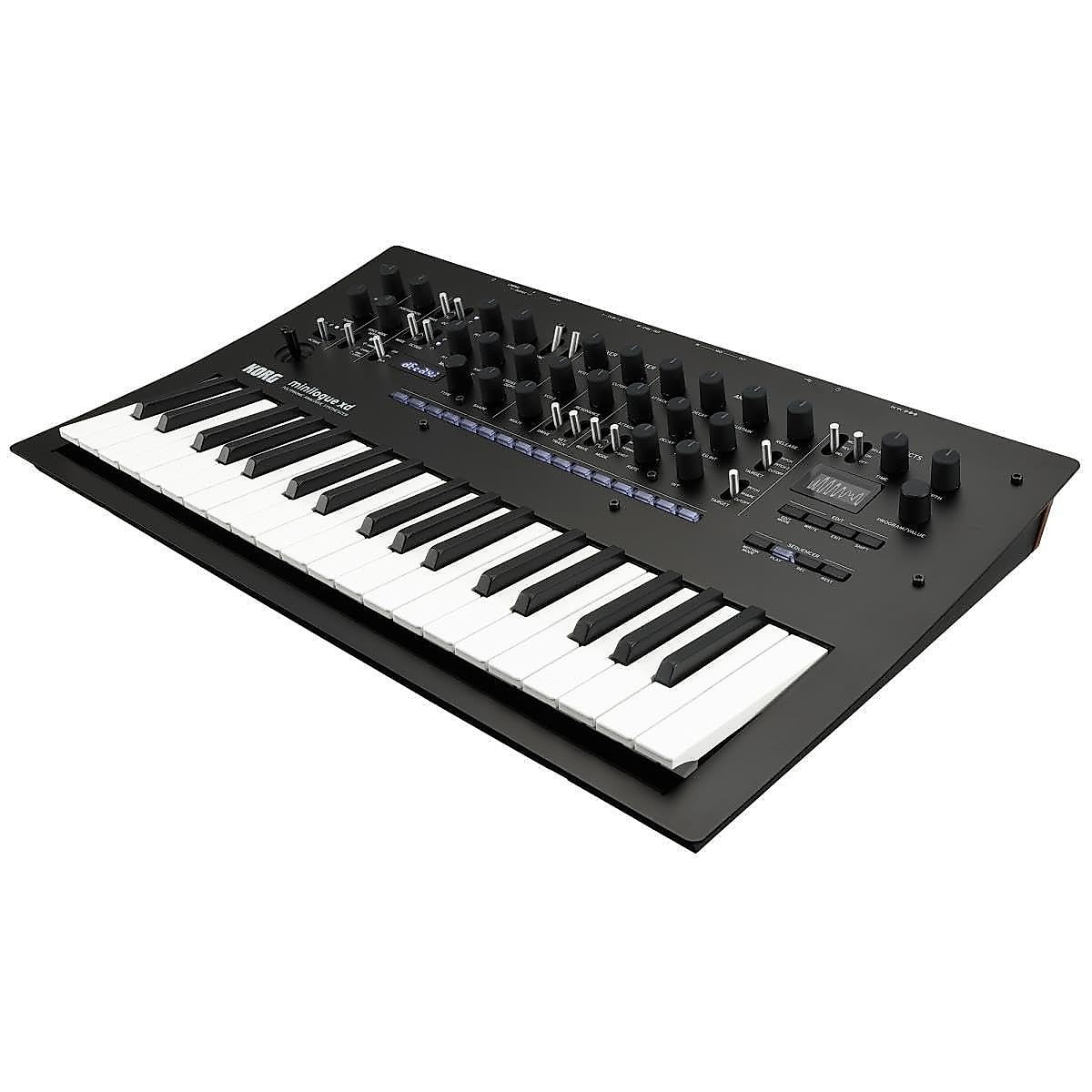 Korg minilogue xd Polyphonic Analog Synthesizer with Prologue MULTI Engine, Expanded Sequencer, 3X Multi-Effects, X/Y Joystick and CV INs - With Korg Custom Case