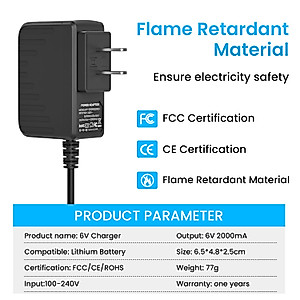 NFGEKT 6V 2A Power Supply Adapter for ProForm Elliptical Smart Strider 480 490 500 600 LE, 390 395 475 510 E, 510EX, 400 700 Cardio Cross Trainer Exercise Bike Replacement Charger Cord (9.8 ft)