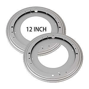 2Pack 12" Lazy Susan Hardware 5/16 Thick Turntable Bearings 1000lbs Load Capacity Lazy Susan Turntable Swivel Plate Base for Rotating Table, Kitchen Storage, Serving Tray, Corner Shelves, Book Rack