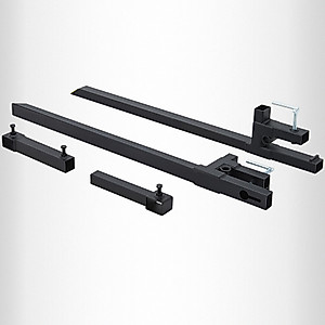 CREWORKS 60" 2000lbs Pallet Forks with Adjustable Stabilizer Bar, Clamp on Pallet Forks for Tractor Loader, Quick Attach Tractor Bucket Lifting Forks, Skid Steer Accessories