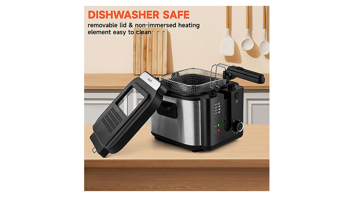 SUSTEAS 1500W Deep Fryer - Perfect for Home Cooking