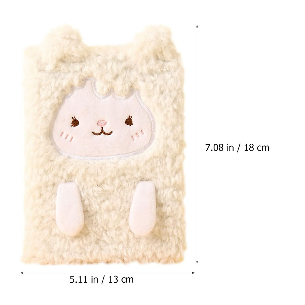 NUOBESTY 3 Pcs Notebook Girls Journal Sketchbook Plush Journals Girls Journal Book Girl Journal Diary Journal Diary of a Wimpy Kid Book Girls Diary Book Lamb White Toddler Travel Sherpa