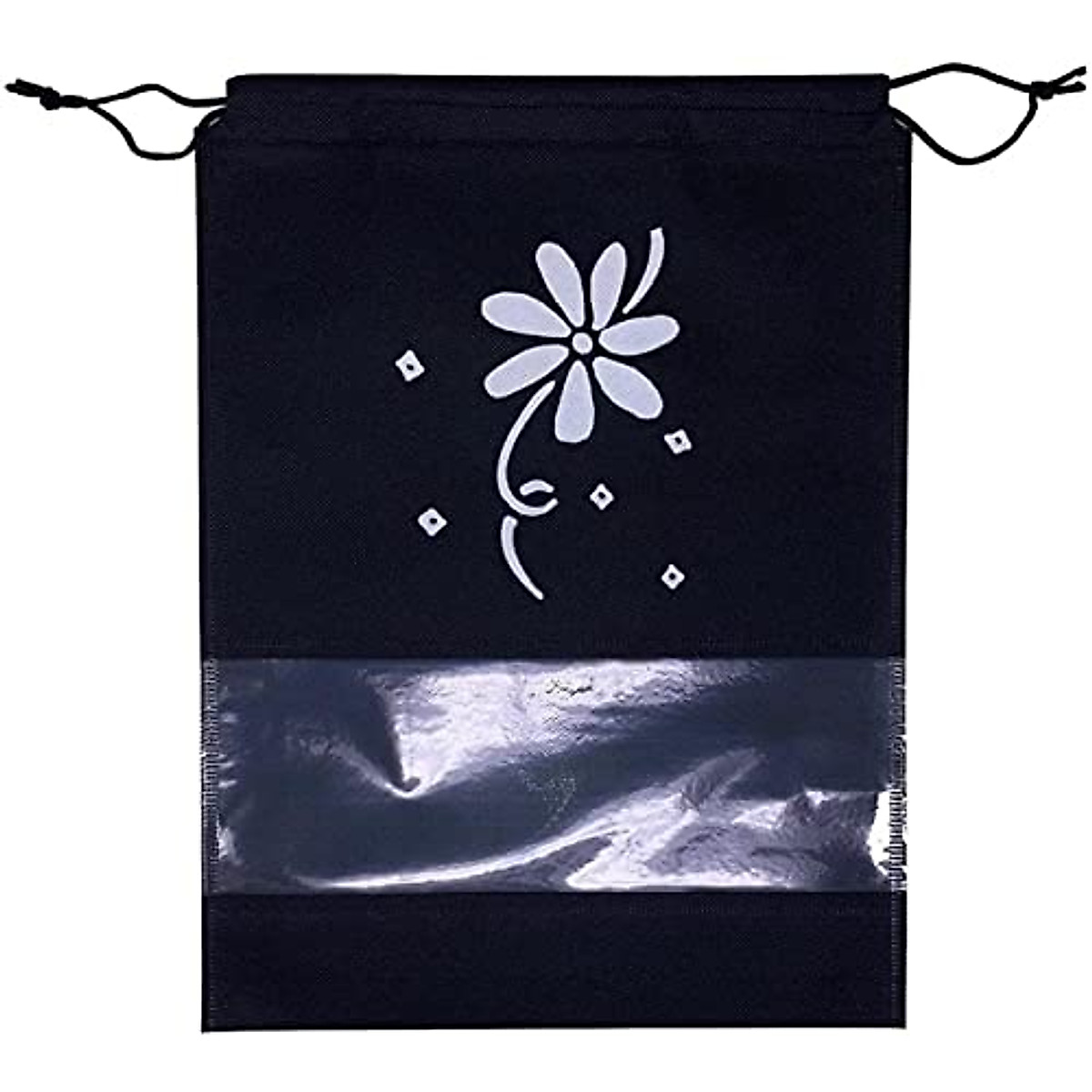 Old Navy Women Beach Summer Casual Flip Flop Sandals (10 Flamingo Logo & Black Flip Flops) with Dust Cover