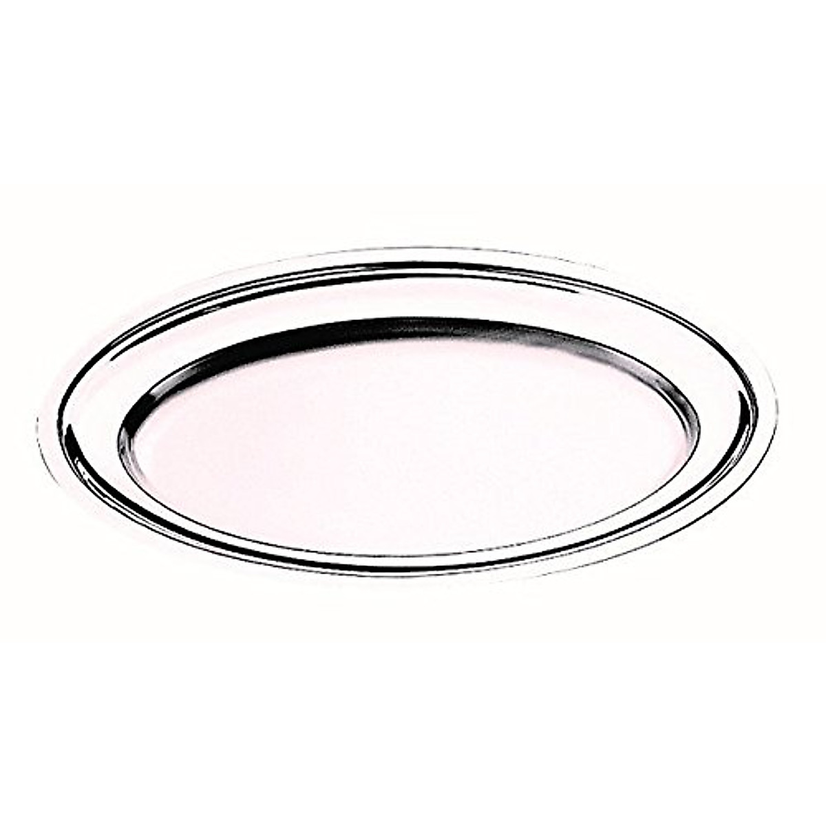 Mepra Oval Serving Fish Plate 45x32 cm Stainless Steel Finish, Dishwasher Safe