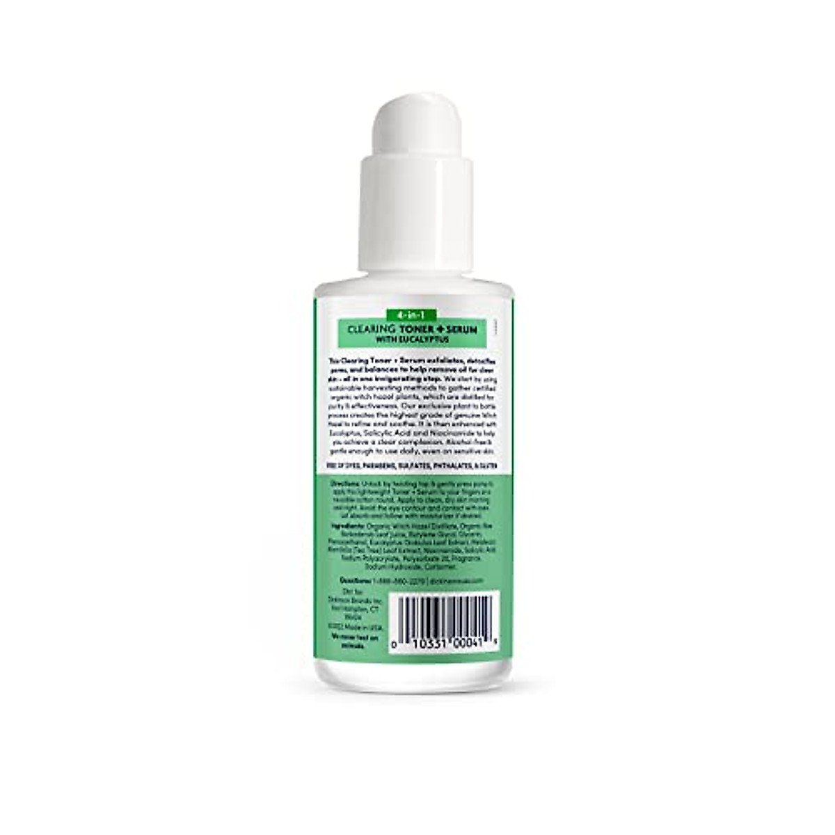 Dickinson's Witch Hazel Clearing Toner + Serum with Eucalyptus