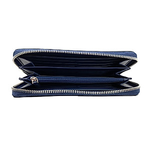 Kate Spade New York Ella Large Cherry Embroidered Denim Continental Wallet