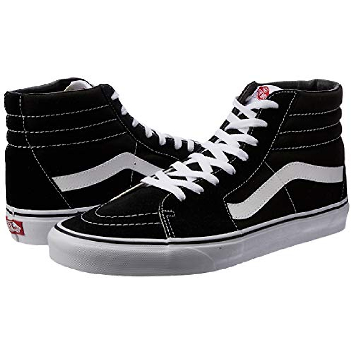 Vans Sk8-Hi Unisex Casual High-Top Skate Shoes Black/White