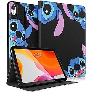 Trendy Fan for iPad Mini 6 Case 8.3 Inch 2021 for Kids Girls Teen Boys Women Folio Smart Cute Cartoon Character Kawaii Design Aesthetic Cool Cover for Apple iPad Mini 6th Generation A2567 A2568, Stit