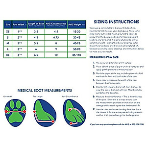 HEALERS PetCare Medical Dog Bootie, Single Unit - Blue