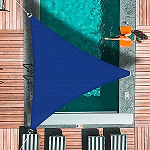 FLORALEAF 12'x12'x12' Sun Shade Sail Triangle Canopy UV Block Sun Shade for Outdoor Patio Garden Backyard Awning