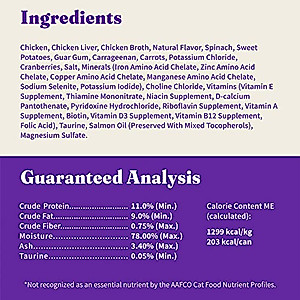 Halo Adult Grain Free Wet Cat Food Pate, Chicken Recipe, Healthy Cat Food with Real, Whole Chicken, 5.5 oz Can (Pack of 12)