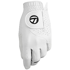 TaylorMade Stratus Tech Women's Glove (White, Left Hand, Large), White(Large, Worn on Left Hand)