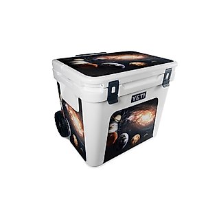 MightySkins Skin Compatible with Yeti Roadie 60 Wheeled Cooler - Solar Galaxy | Protective, Durable, and Unique Vinyl Decal wrap Cover | Easy to Apply, Remove, and Change Styles | Made in The USA