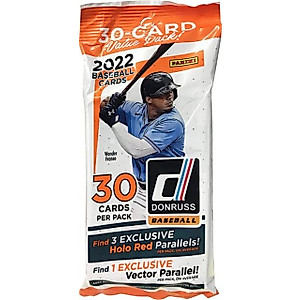 (3 Packs) 2022 Panini Donruss Baseball Cello/Fat Pack - 90 Baseball Cards Included