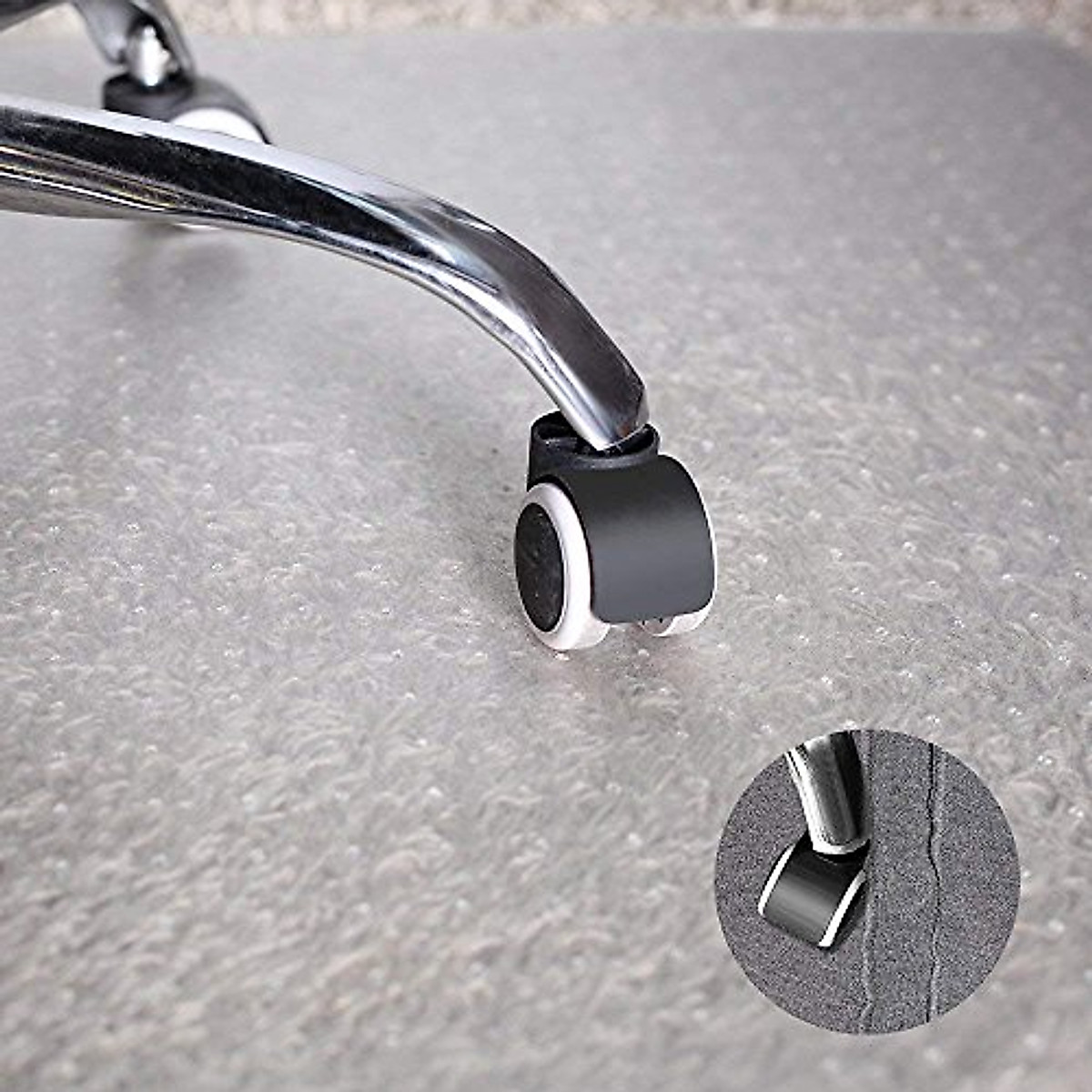 Office Desk Chair Mat for Carpet Floor Low Pile PVC Protection Anti-Slip Floor Mat Carpeted Chair Mat 48" x 36"