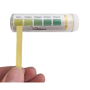 FryOilSaver Co, Restaurant Sanitizer Test Kit, Quat Sanitizer Strips and Chlorine Strip Testing Kit, 0-200ppm Quat Strips and 0-400ppm Chlorine Strips, 2 x Vial of 100 Strips