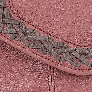 Braided Boho Crossbody -Slim Cat - Berry