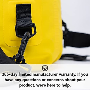 iChewie - Go Bag - Waterproof Dry Bag - Roll Top Compression Sack Keeps Gear Dry for Kayaking, Beach, Rafting, Boating, Hiking, Camping, Fishing, and more - 10L Black