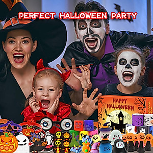 600 PCS Halloween Party Favors for Kids, Fidget Toys Pack, Halloween Toys Treats Gifts, Birthday Gift, Treasure Box, Goodie Bag Stuffers, Carnival Prizes,Pinata Filler Sensory Toy for Classroom