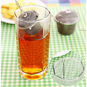 4 Size Stainless Steel Tea Strainer Infuser Tea ball Locking Ball Tea Spice Mesh Herbal Ball Cooking tools With Chain