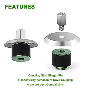 For Oster Blender Replacement Parts with Gasket 6 Pieces for Oster Blender Ice Blade, Black 4961 and Jar Base Bottom 4902 Compatible with Aspas Para Licuadora Oster and Osterizer Classic Blender Parts