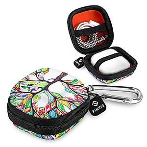 Fintie Case Cover for AirPods 3 (2021), Hard EVA Shockproof Portable Full Protective Cover Carrying Bag Compatibe with AirPods 1/AirPods 2/ AirPods 3 Charging Case Accessories, Love Tree