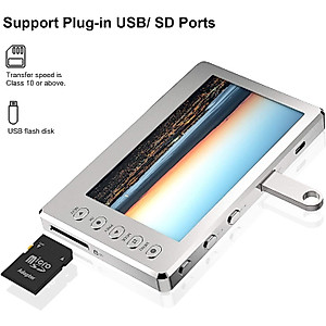 DIGITNOW HD Video Capture Box 1080P 60FPS USB 2.0 Video to Digital Converter with 5" OLED Screen, AV&HDMI Video Recorder Capture from VCR, DVD, VHS Tapes, Hi8, Camcorders, Gaming Systems -Silver