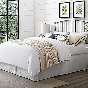 Crosley Furniture CF91002-601BK Whitney Arched Metal Headboard, King, Black