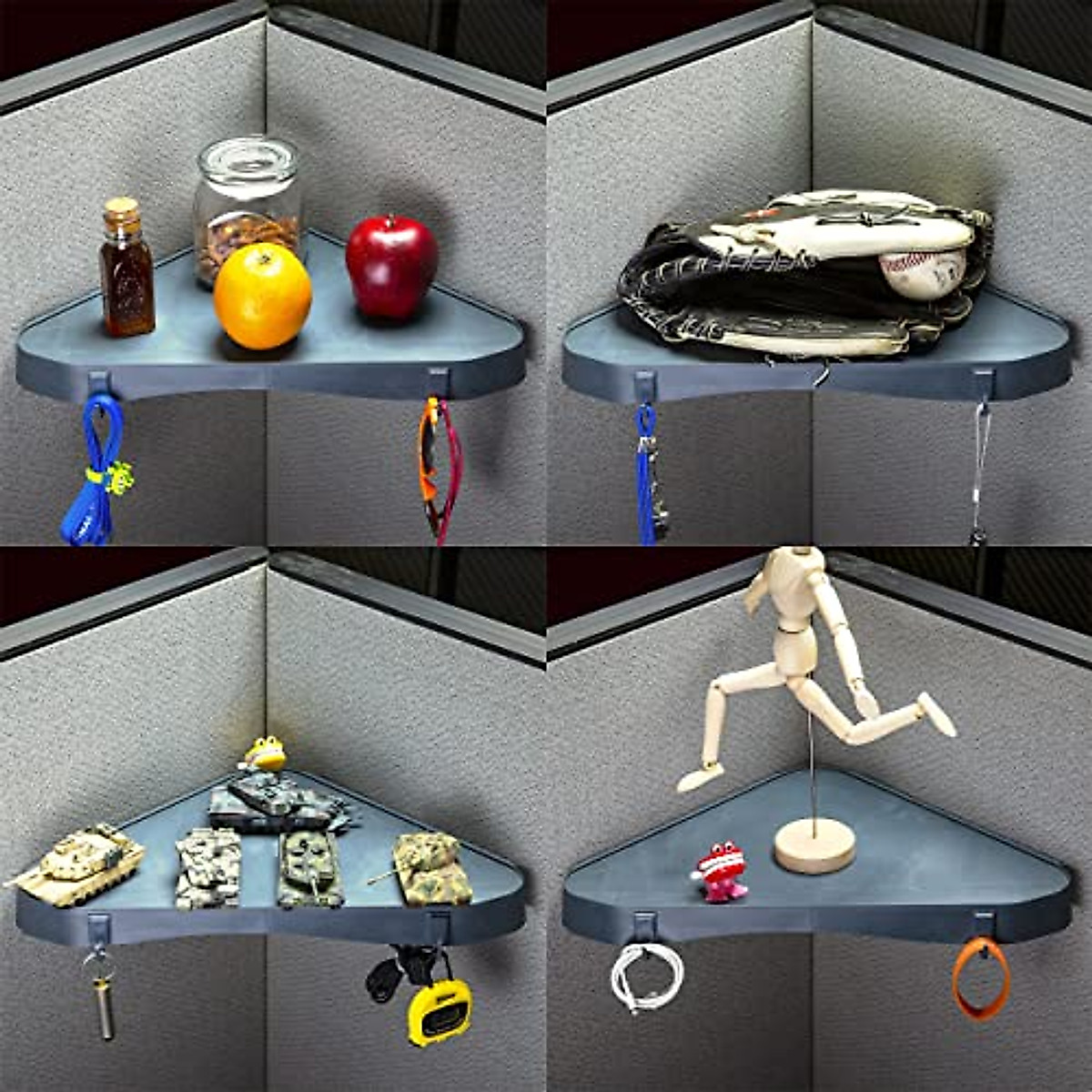 Officemate Verticalmate Corner Shelf, Slate Gray (29322) 14-1/2 x 10 x 1-1/4 inches