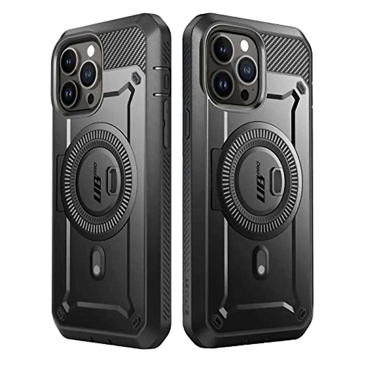 SUPCASE Unicorn Beetle Pro Mag Case for iPhone 13 Pro Max (2021 Release) 6.7 Inch, Compatible with MagSafe Full-Body Rugged Belt-Clip Case with Built-in Screen Protector & Kickstand (Space Gray)