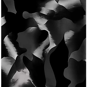 VViViD+ Stealth Edition Camouflage Vinyl Wrap (1.5ft x 5ft, Large Black Stealth)