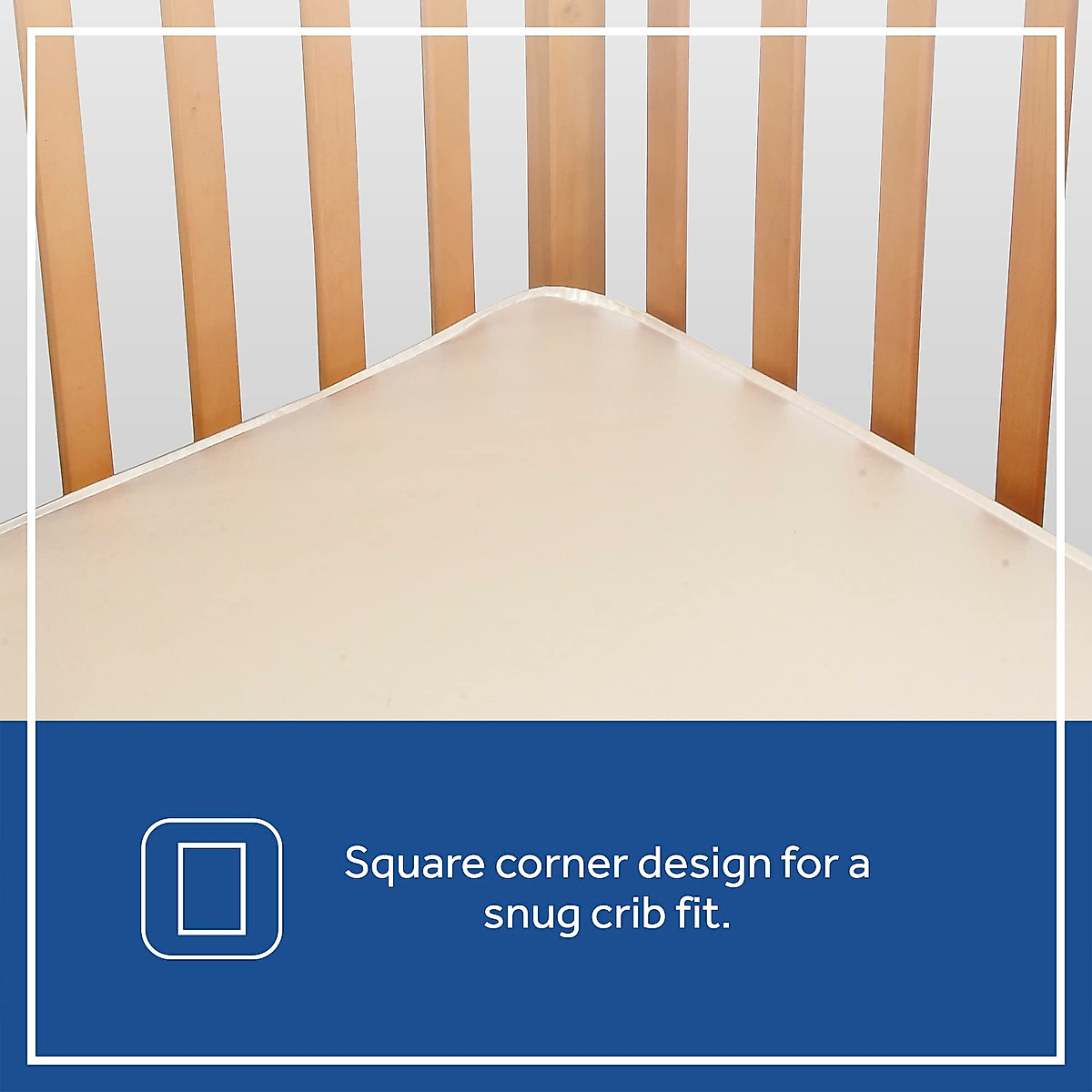 Sealy Baby Soybean Serenity Breathable 2 Stage Waterproof Crib Mattress plus Toddler Bed Fit, Organic Cotton, Soy Enhanced Foam, GREENGUARD Gold Certified, Safety & Quality Tested, Made in USA, 52X28'