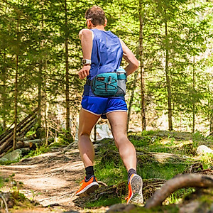 YUOTO Outdoor Fanny Pack with Water Bottle Holder for Walking Hiking Hydration Belt Waist Bag